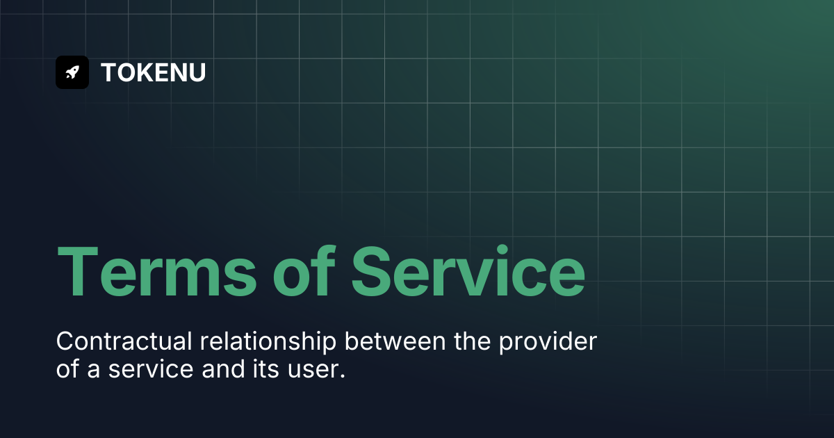 Terms of Service | TOKENU